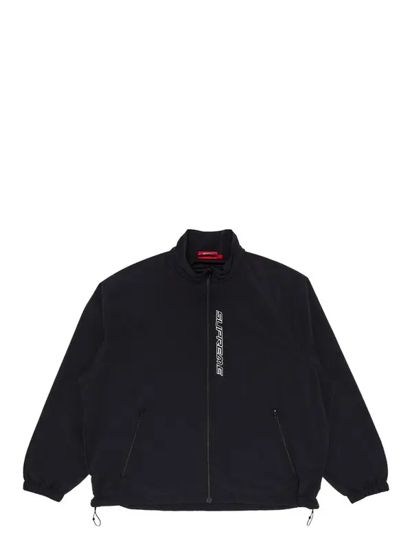 Supreme Contrast Zip Track Jacket - Black