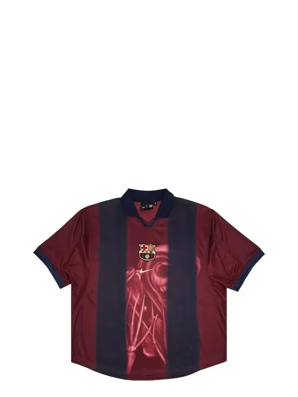 Nike Fc Barcelona X Cactus Jack Retro 2000/01 Home Skeleton Jersey - Red