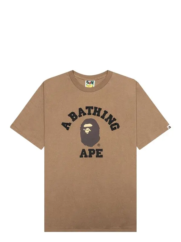 A BATHING APE College Tee - Tan