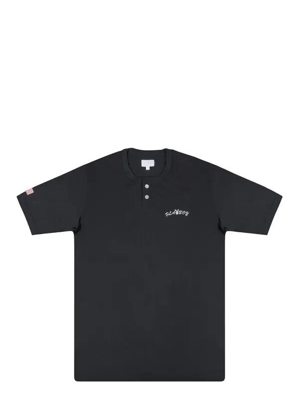Supreme X Playboy Short-sleeve Henley Top - Black