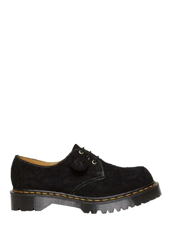 Dr. Martens 1461 Bex Made In England Emboss Suede Oxford - Black