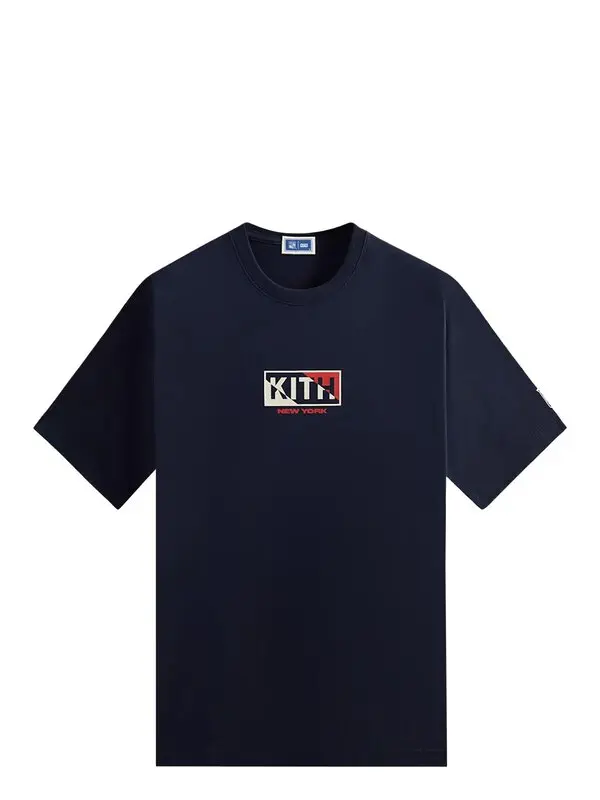 Kith For The New York Rangers Pennant Vintage Tee - Blue