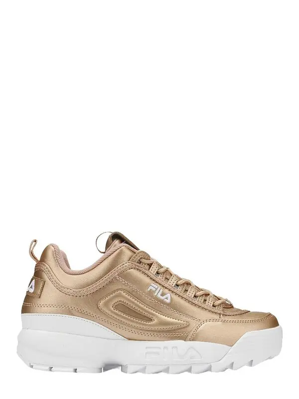 FILA Disruptor 2 Premium Metallic Sneakers - Gold