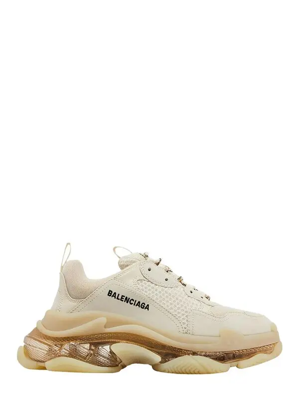 Balenciaga Triple S Sneaker With Clear Sole - White