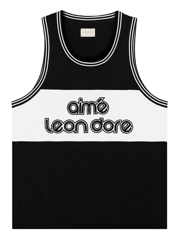Aimé Leon Dore Knit Basketball Jersey - Black