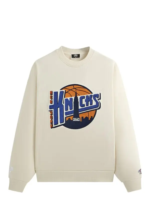 Kith For The New York Knicks Vintage Nelson Crewneck - Cream