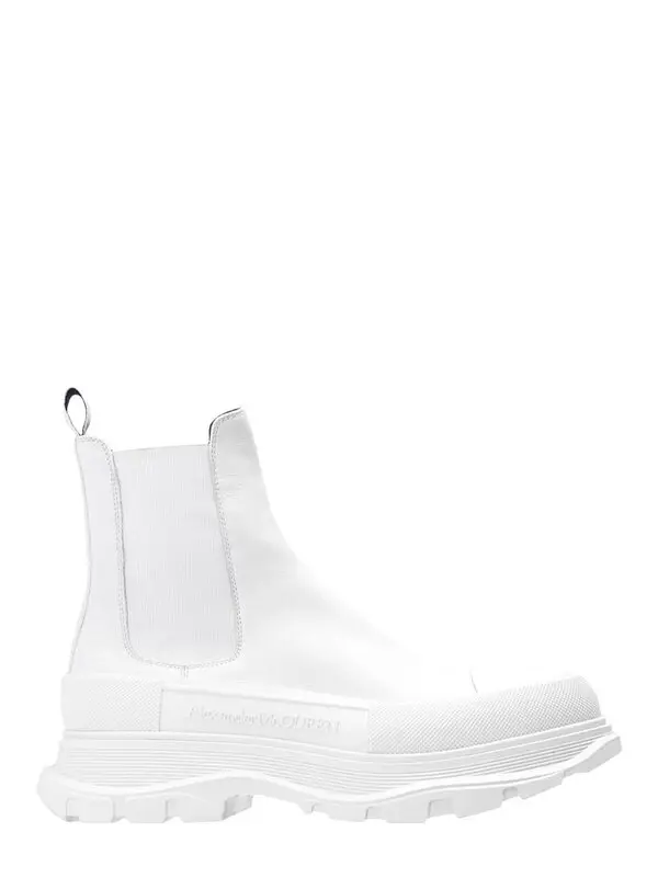Alexander McQueen Tread Slick Chelsea Boots - White
