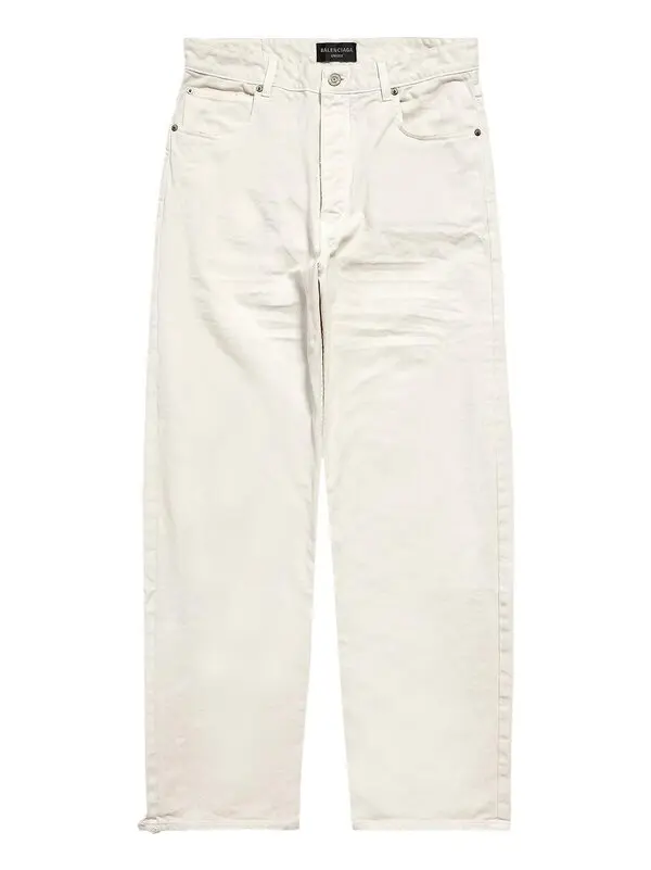 Balenciaga Loose Fit Jeans - White