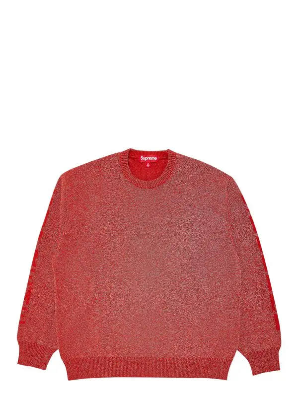 Supreme Reflective Knit Sweater - Orange