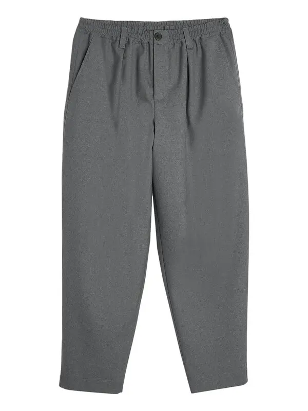 Marni Cropped Drawstring Pant - Grey
