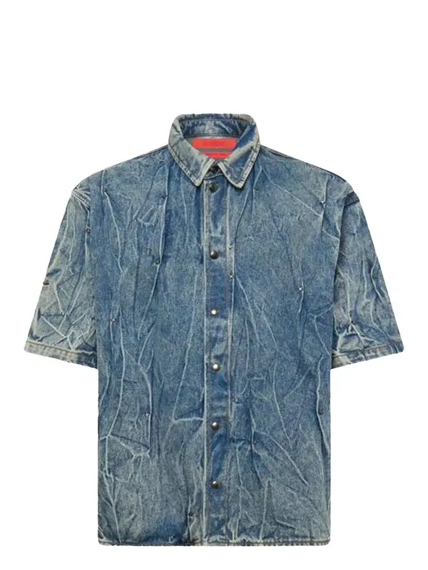 KUSIKOHC Multi Rivet Shirt - Blue