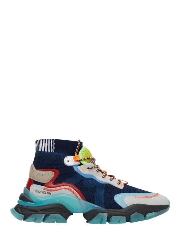Moncler Leave No Trace High Top Sneakers - Blue