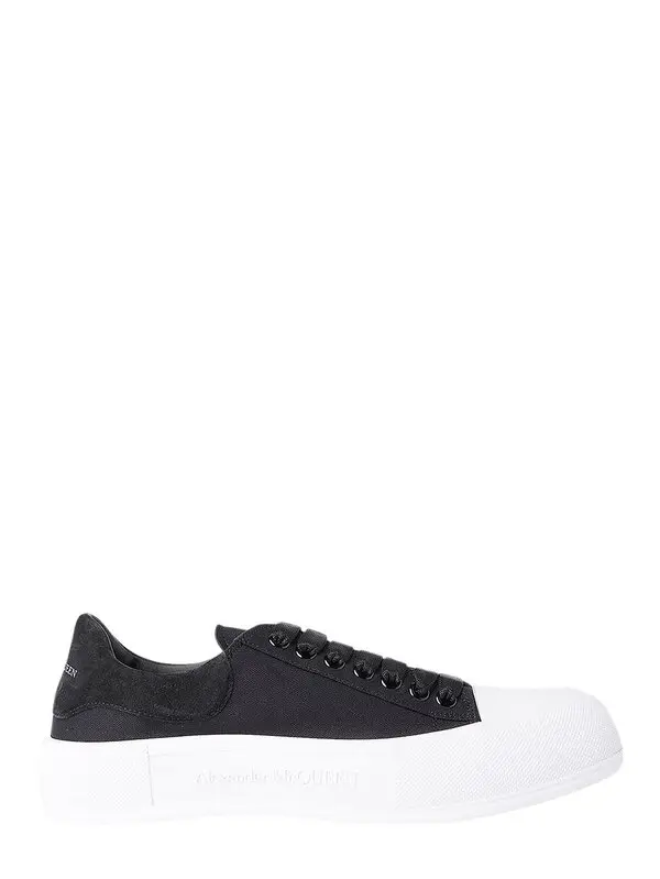 Alexander McQueen Deck Lace-up Plimsoll - Black