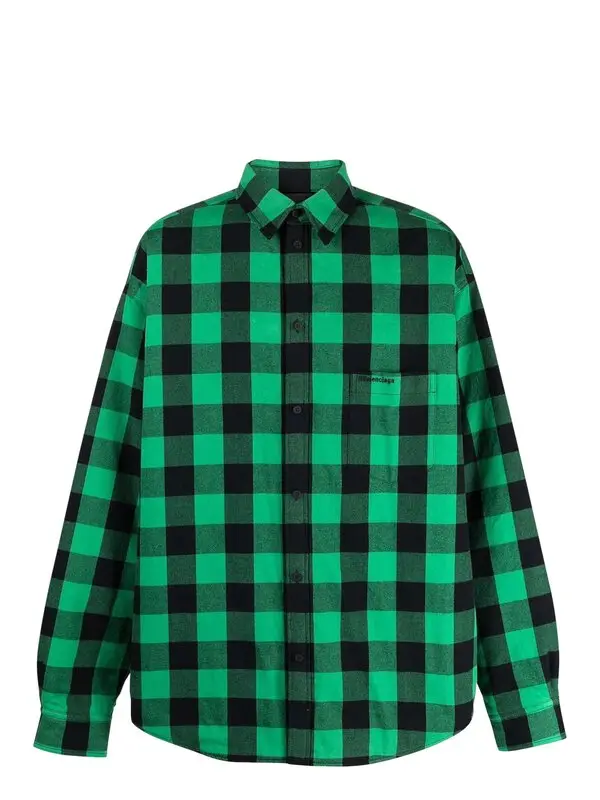 Balenciaga Padded Shirt - Green