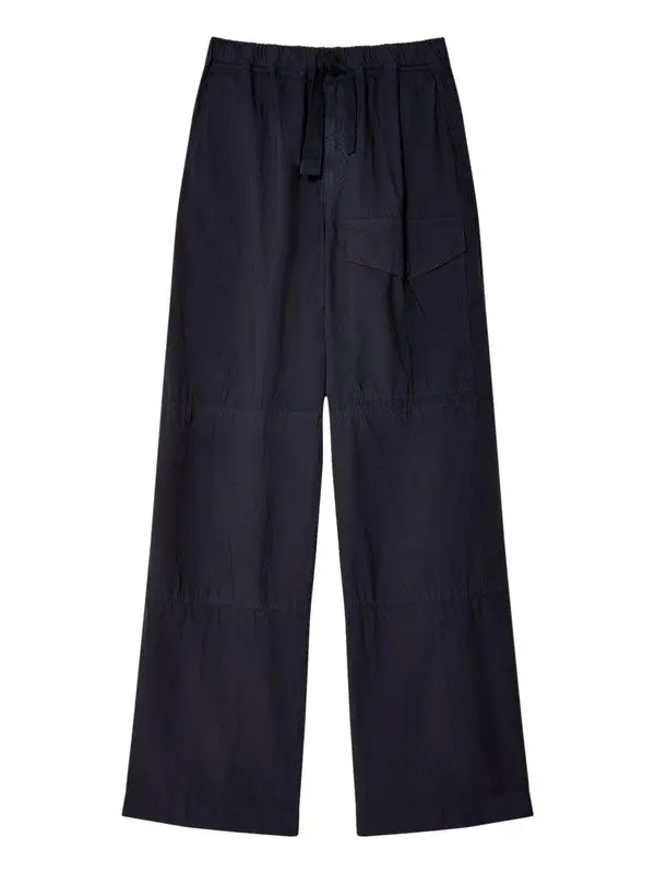 Dries Van Noten High-waisted Cargo Pants - Blue