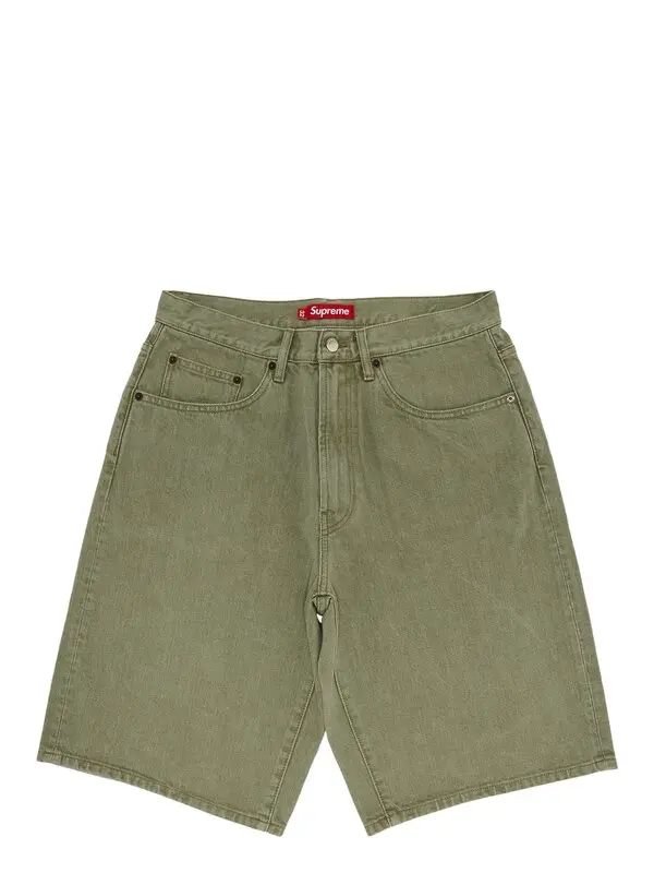 Supreme Baggy Denim Short - Green