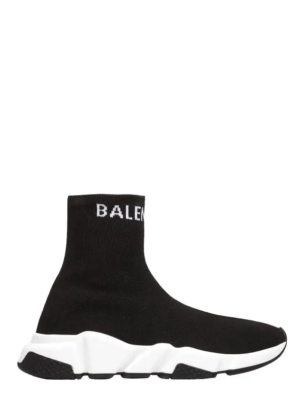 Balenciaga Speed Trainer High Top Sneakers - Black