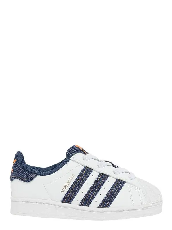 Adidas Superstar El I Denim - White