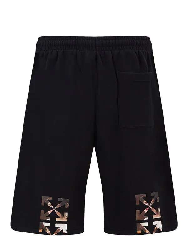 Off-White Caravaggio Lute Skate Sweatshorts - Black