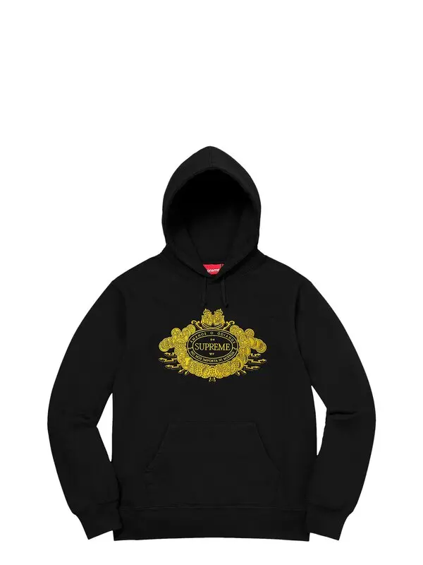 Supreme Love Or Hate Hooded Sweatshirt - Black