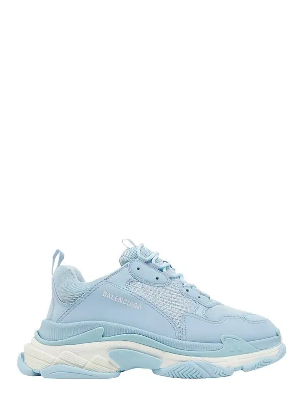 Balenciaga Triple S Allover Logo Sneaker - Blue