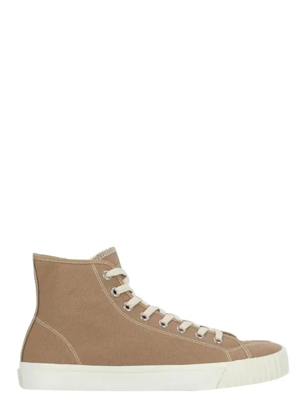 MAISON MARGIELA Tabi Canvas High-top Sneakers - Cream