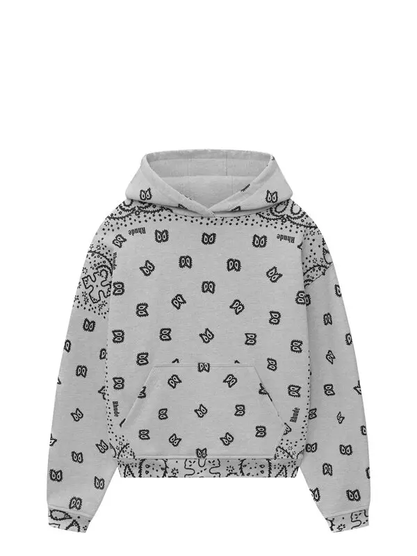 Rhude Bandana Hoodie - Grey
