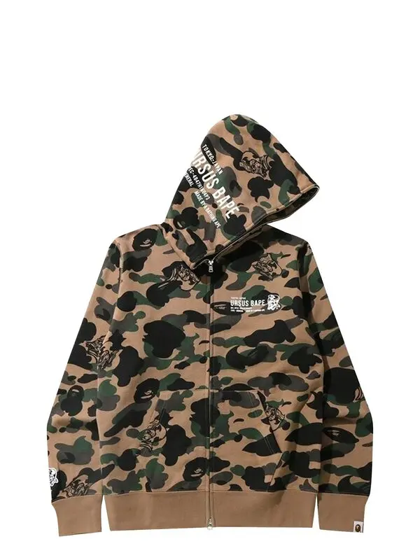 BAPE Ursus Camo Full Zip Hoodie - Green