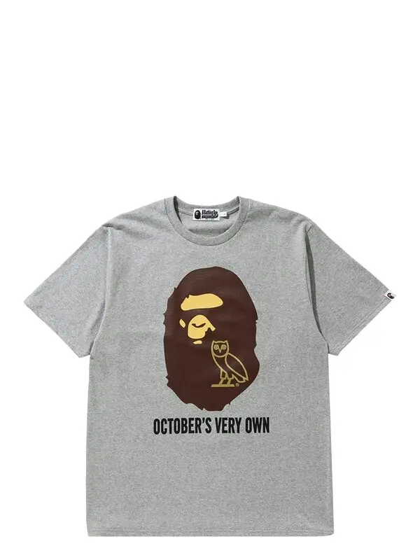 A BATHING APE X Ovo Tee - Grey