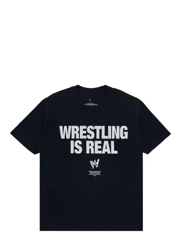 TRAVIS SCOTT Wrestling Is Real Real Tee - Black