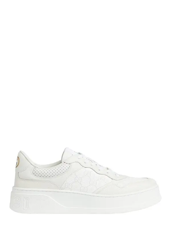 Gucci Gg Canvas Trainer - White