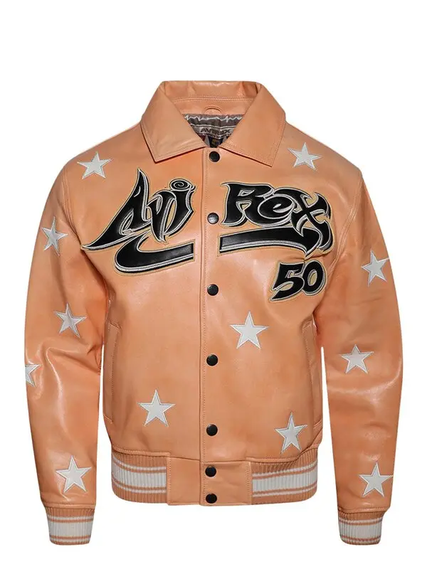 HELLSTAR A2 Leather Jacket - Orange