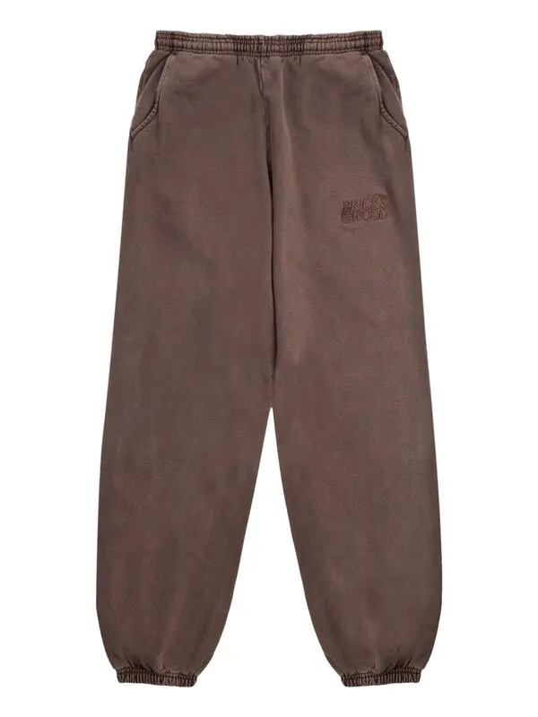 BRICKS & WOOD Core Logo Sweatpants - Brown