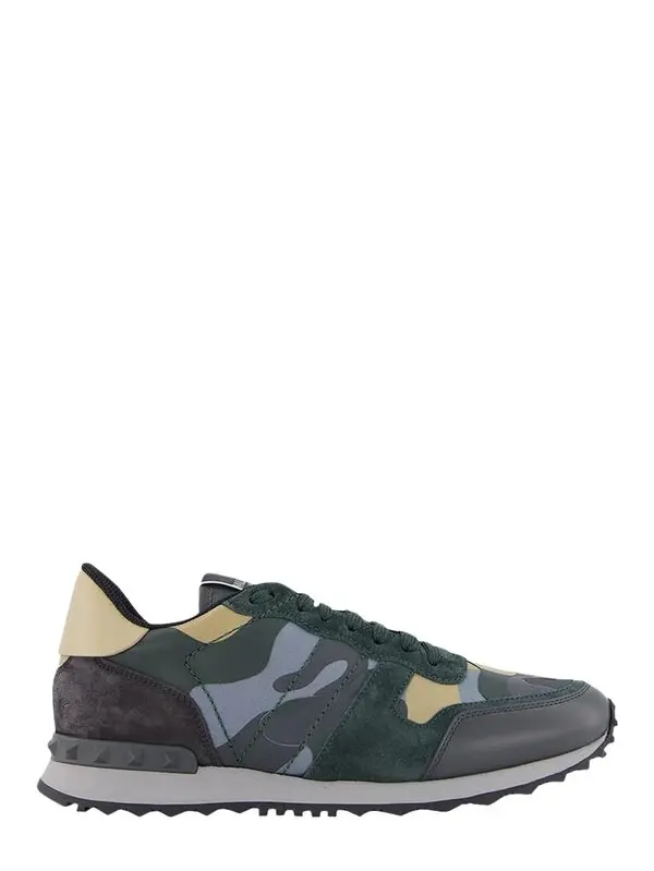 Valentino Garavani Rockrunner Camo Sneakers - Grey