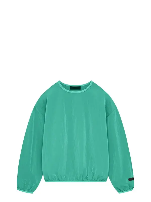 Fear Of God Crinkle Nylon Pullover Crewneck - Green