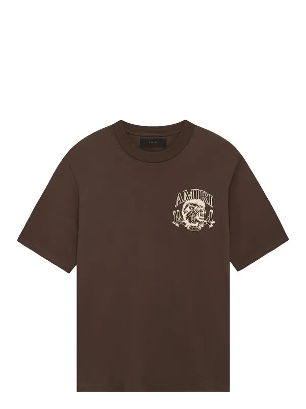 Amiri Lion Outline Tee - Brown