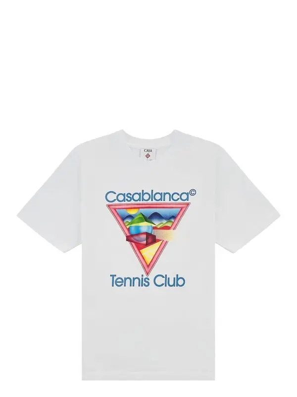 Casablanca Tennis Club Icon Printed T-shirt - White