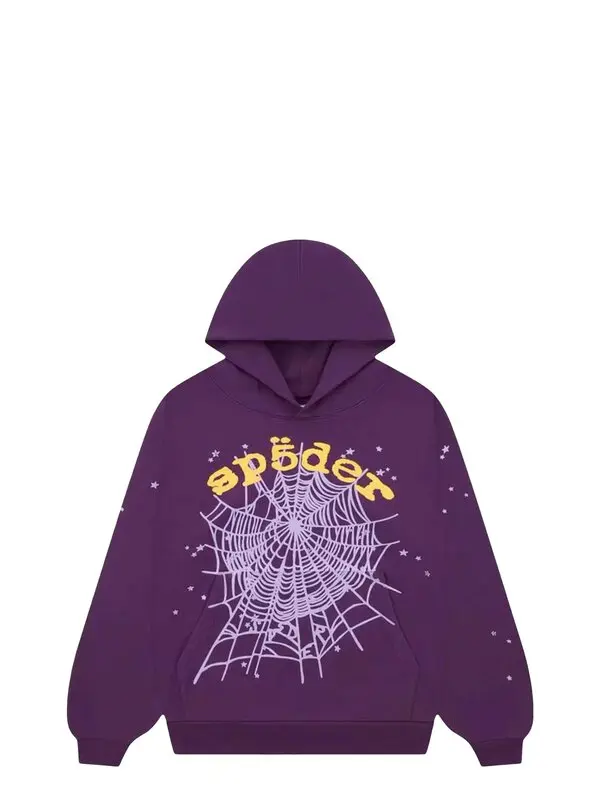 SP5DER Star Og Web V2 Hoodie - Purple
