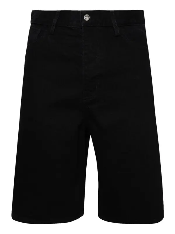 NAHMIAS Denim Baggy Carpenter Shorts - Black