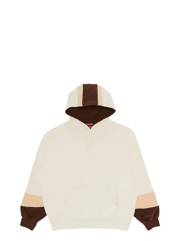 Supreme Paneled Hooded Sweatshirt - Cream