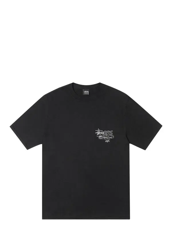 StÜssy Respect The Pool Tee - Black