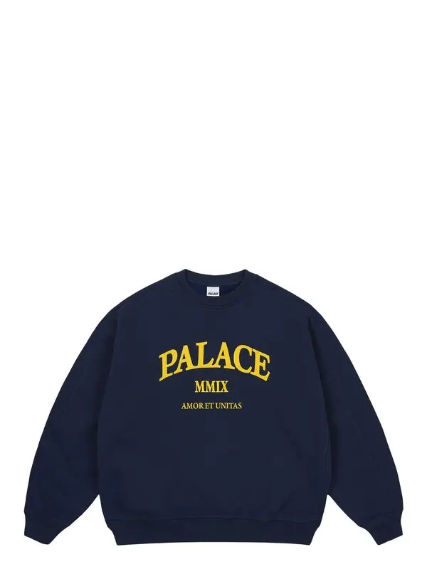 PALACE Unitas Oversized Crew - Blue