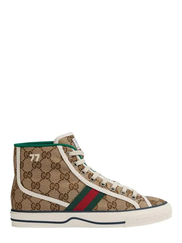 Gucci Tennis 1977 High-top Sneakers - Brown