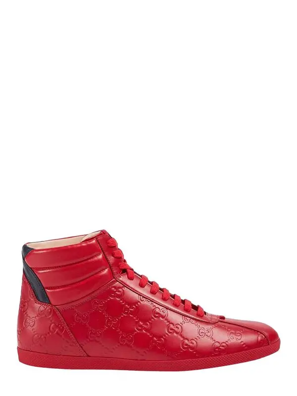 Gucci Signature High-top Sneaker - Red
