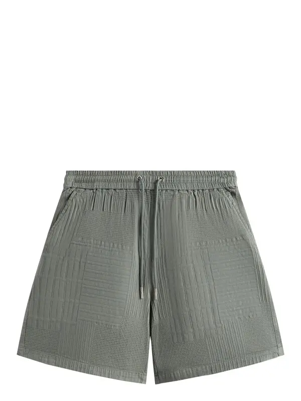 Kith Overdyed Patchwork Mason Short - Green