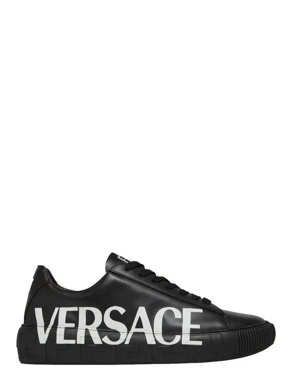 Versace Medusa Low Logo Sneakers - Black