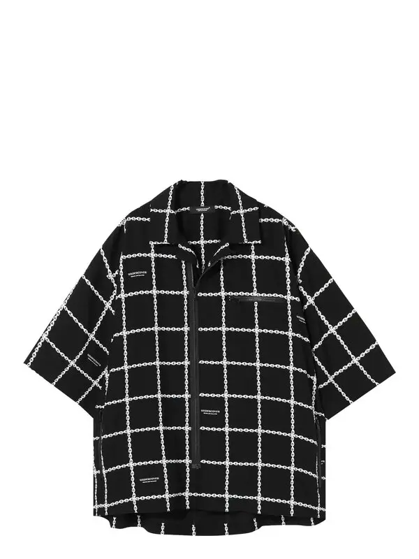 UNDERCOVERISM Striped Plaid Shirt - Black