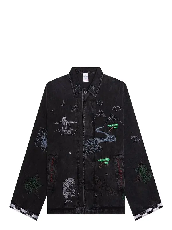 JUNGLES Questions Jacket - Black
