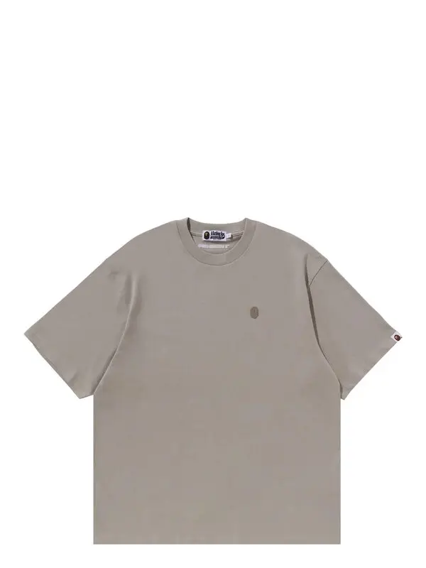 A BATHING APE Tonal Ape Head One Point Tee - Grey