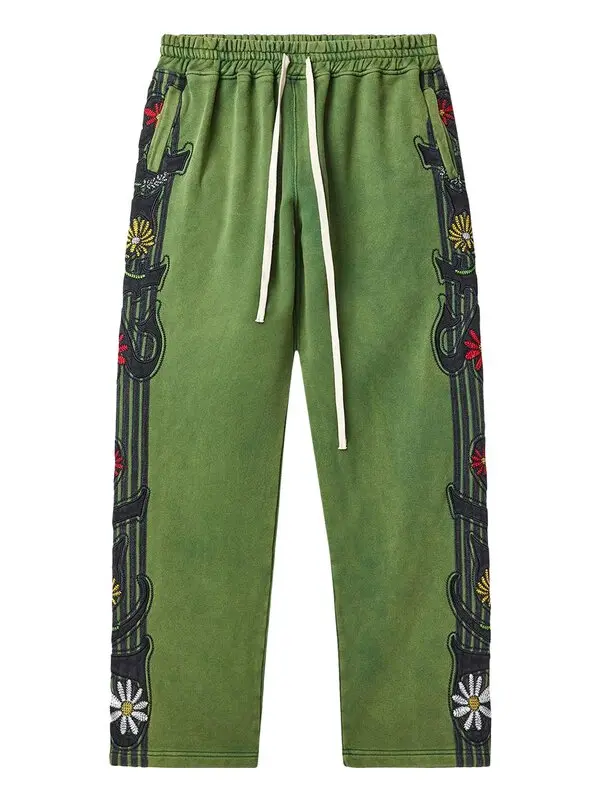 VALE FOREVER Garden Track Pants - Green